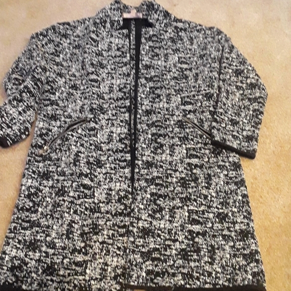 Philosophy | Jackets & Coats | Philosophy Black And White Coat | Poshmark